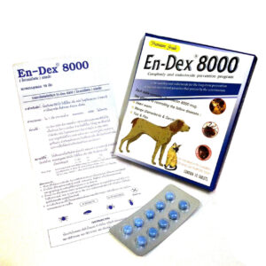 3 Box Endex 8000 Pet pill Remove Ticks and Fleas for Large Cats & Dogs ...