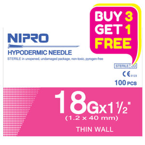 1 Box Nipro medical sterile hypodermic needle 24G x 1" (0.55 x 25 mm ...