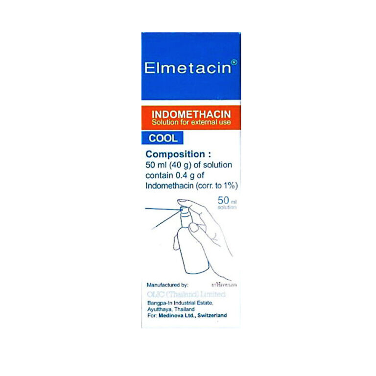 Elmetacin Spray Indomethacin Cool 50 ml Relief Muscle Pain - ThaiHug